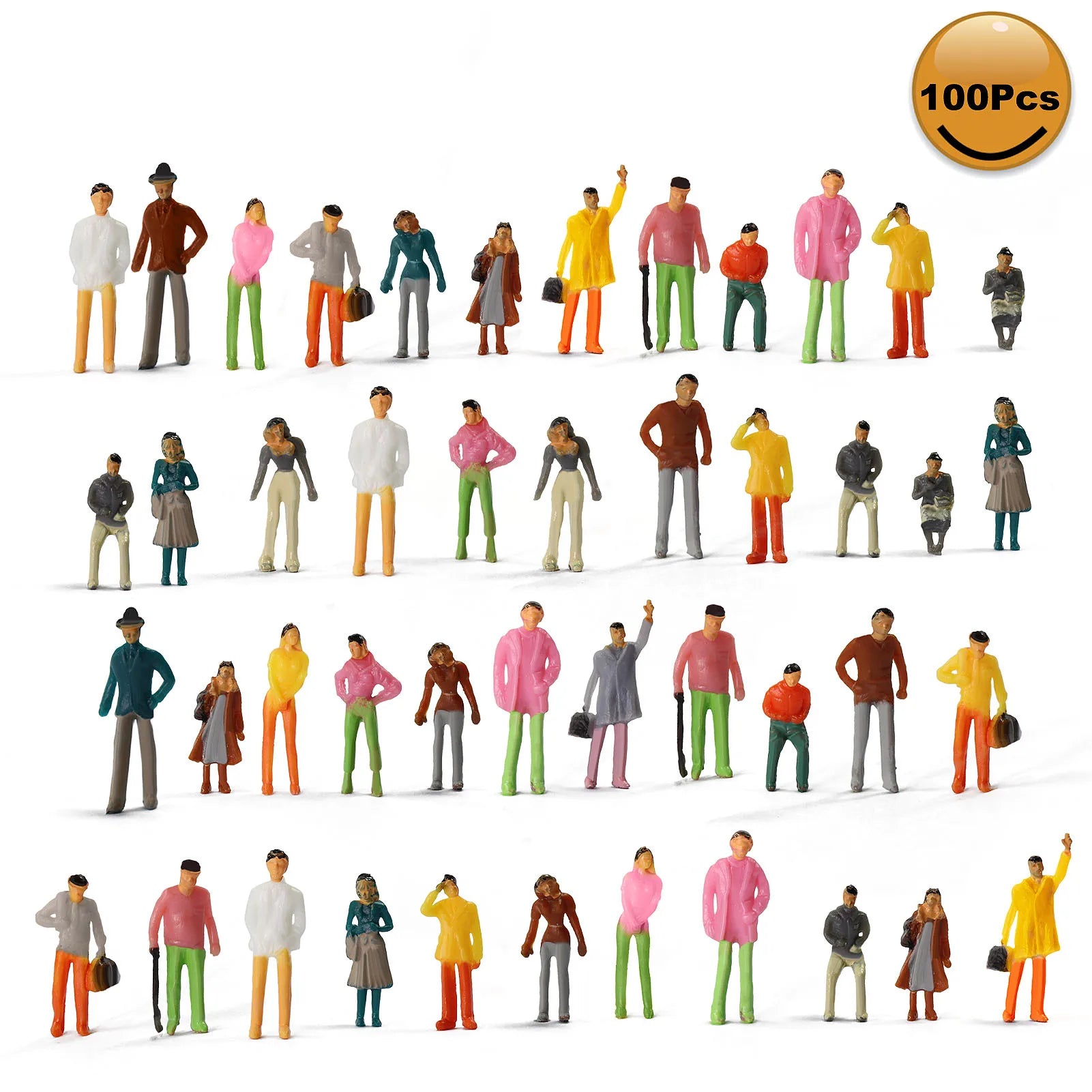 Diorama Human Models 30PCS Miniature People Figures - Colored Human ...