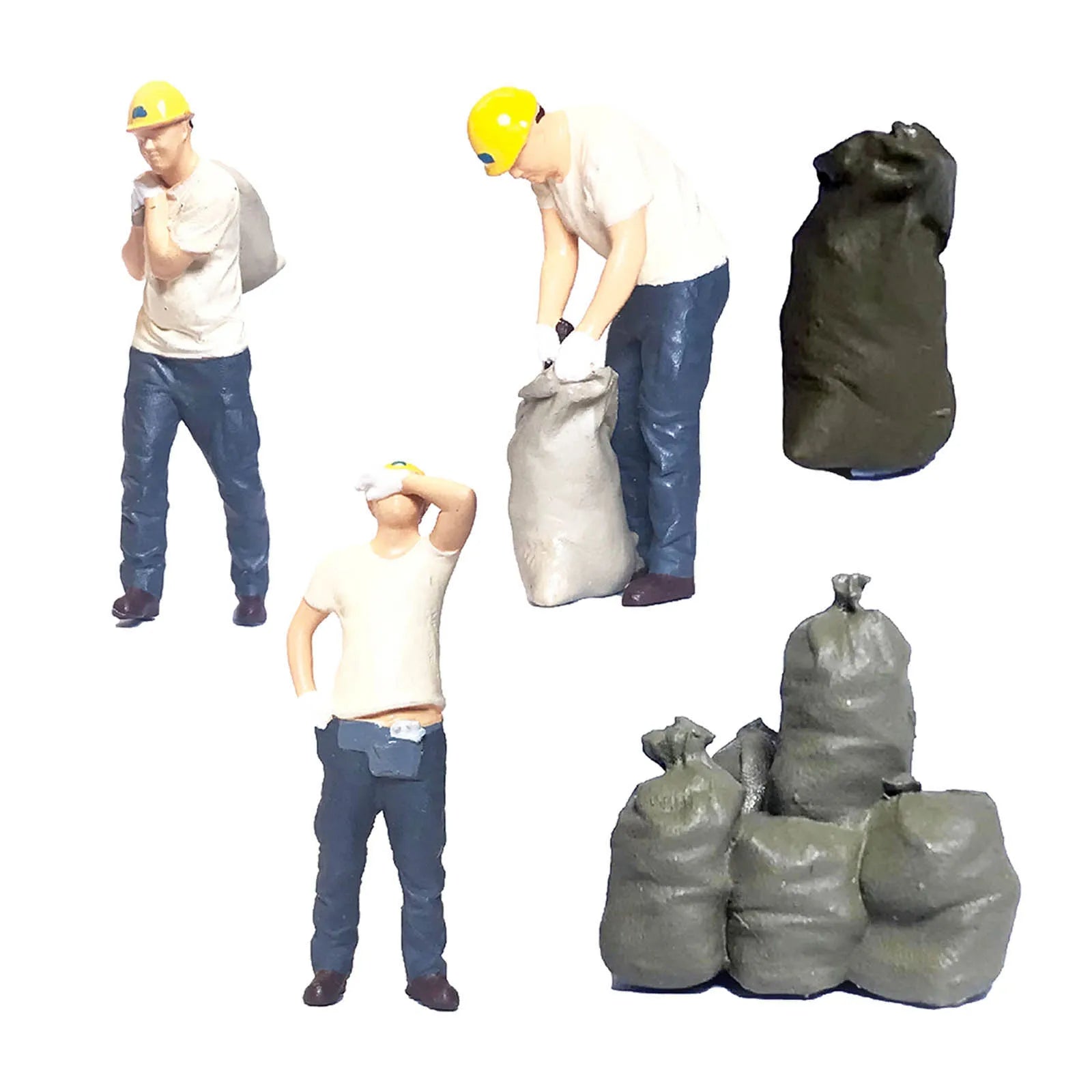 Miniature Carrier Worker Are Carrying Sack Scene 1:64 Handpaint Figure ...