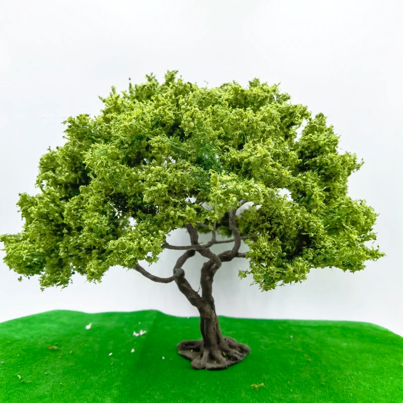 Miniature Green Oak Wire Tree 12/15/20/25cm Model Railway Diorama Craf ...