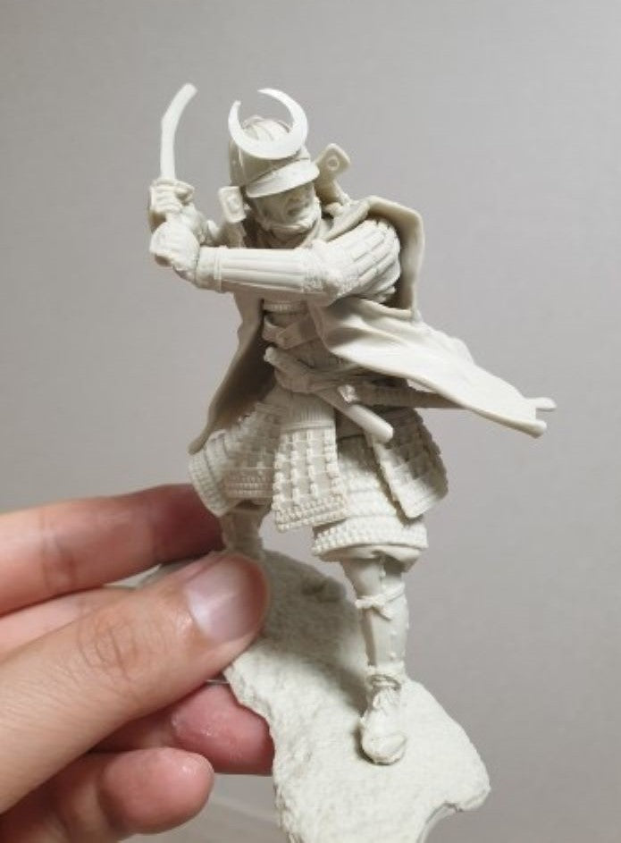 Ancient Japanese Samurai Unpainted Resin Figure 1/18 Scale Unassembled ...