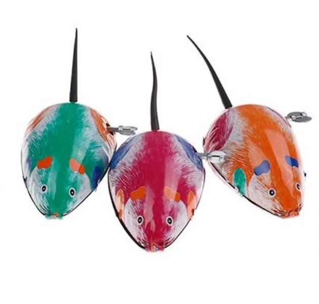 Set of 3 Classic Mouse Retro Clockwork Wind Up Tin Toy Collectible – e ...