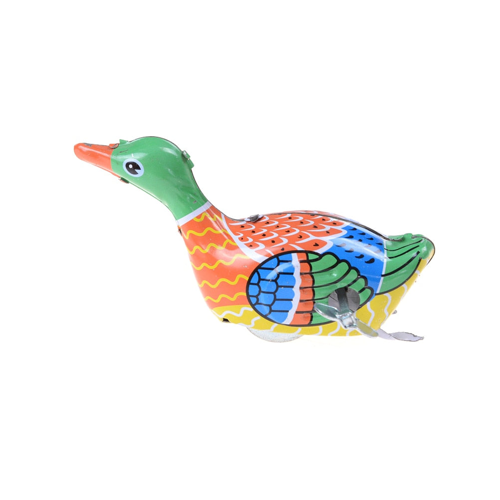 MS042 Swimming Duck Retro Clockwork Wind Up Tin Toy Collectible – e-Toyer