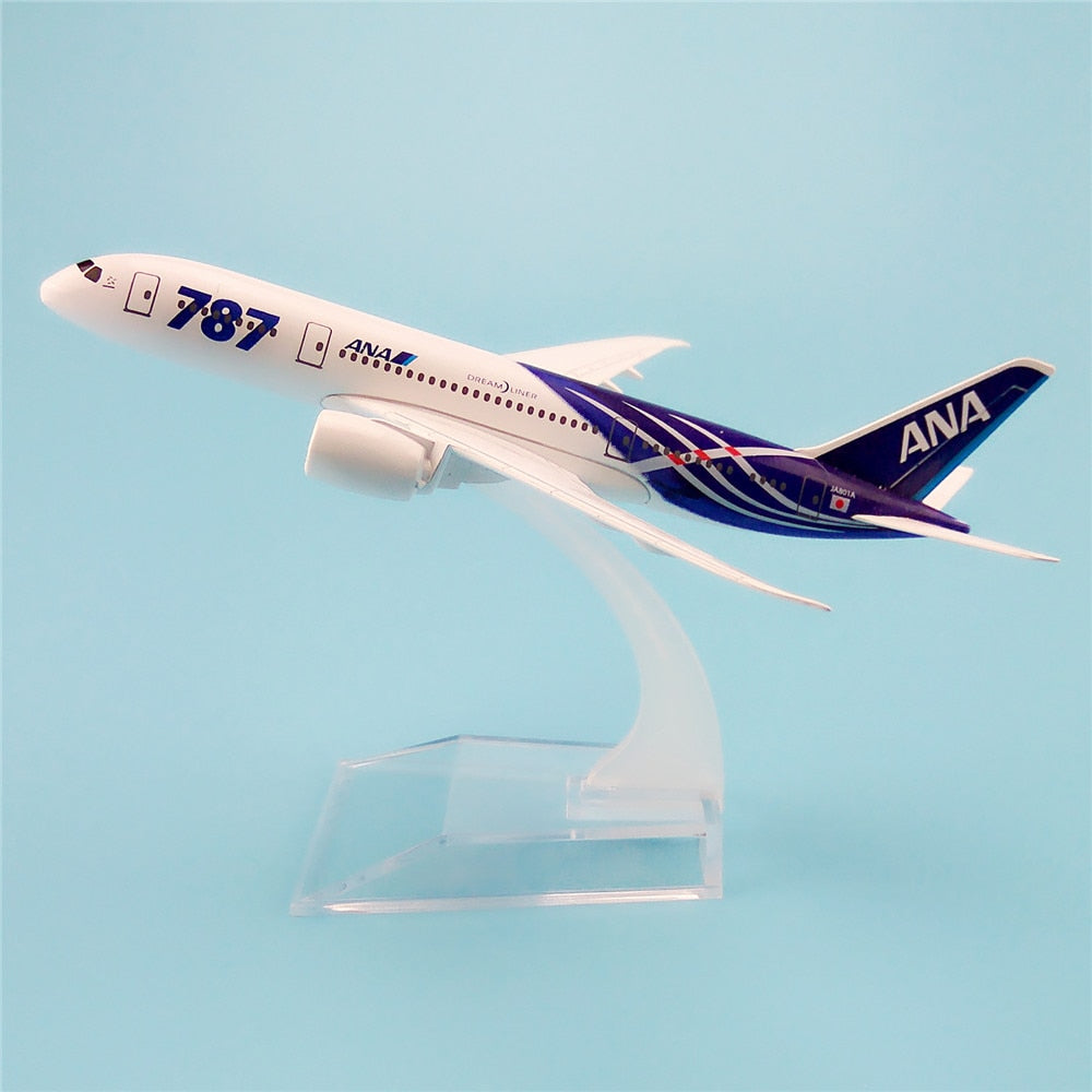 ANA Airlines Japan Boeing 787 Airplane 16cm Diecast Plane Model – e-Toyer
