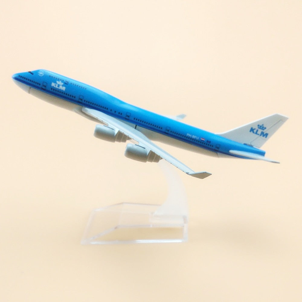 KLM Royal Dutch Airlines Boeing 747 Airplane 16cm Diecast Plane Model ...